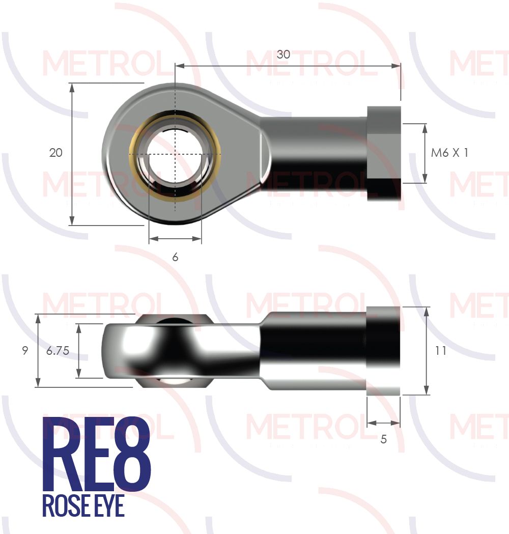 Variable Force Gas Strut - 180mm - NS-V-8-180